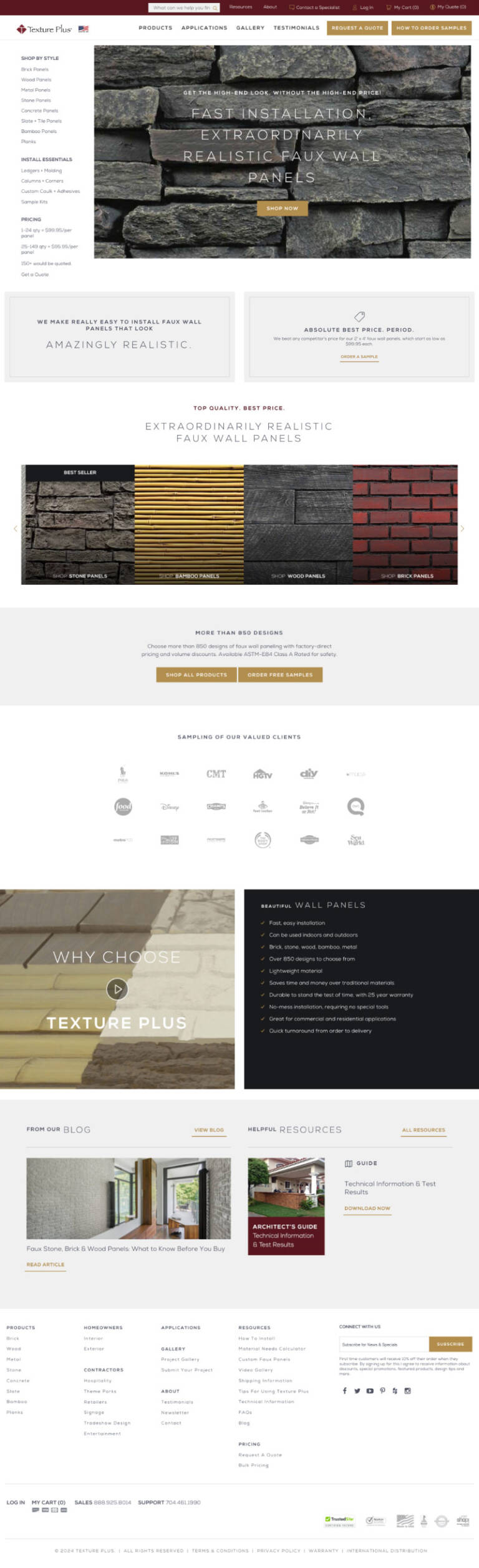 Texture Plus | Website | Vital Design