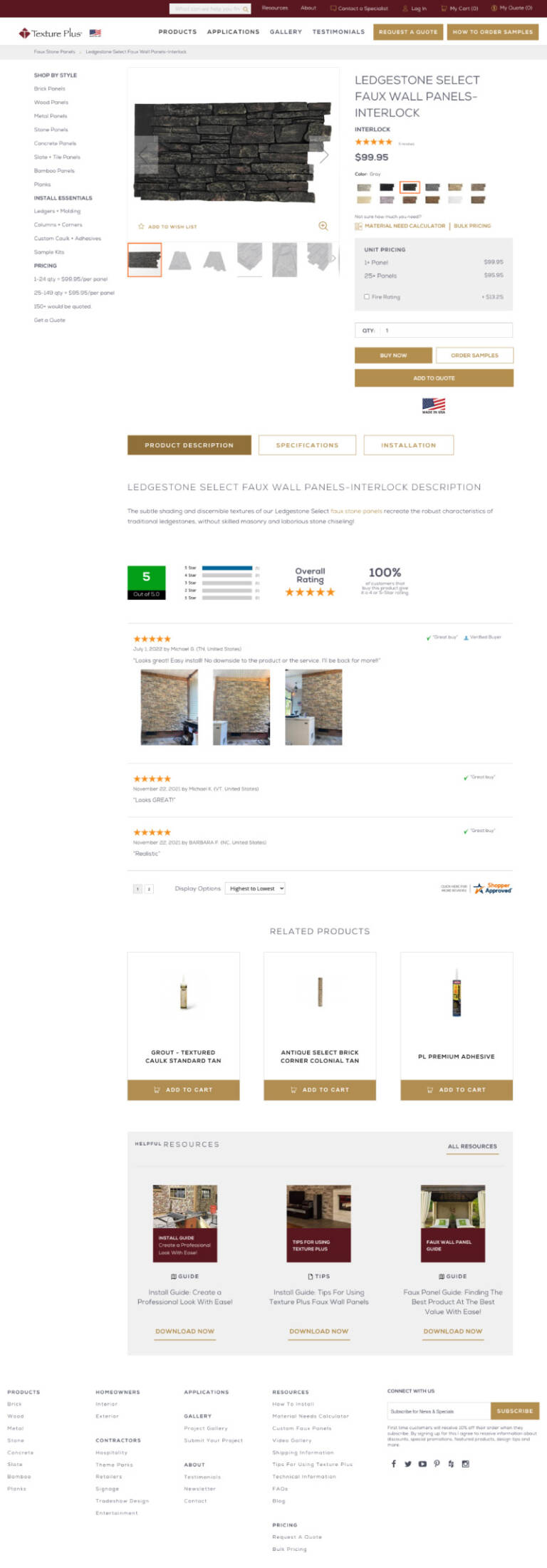 Texture Plus | Website | Vital Design