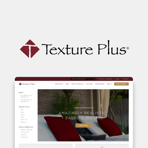 Texture Plus | Website | Vital Design