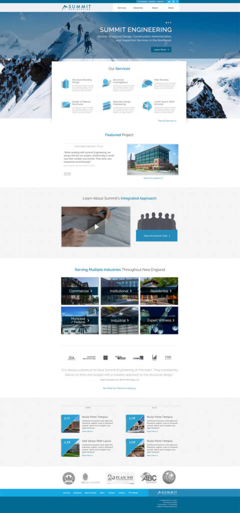 Summit Engineering | Website | Vital Design